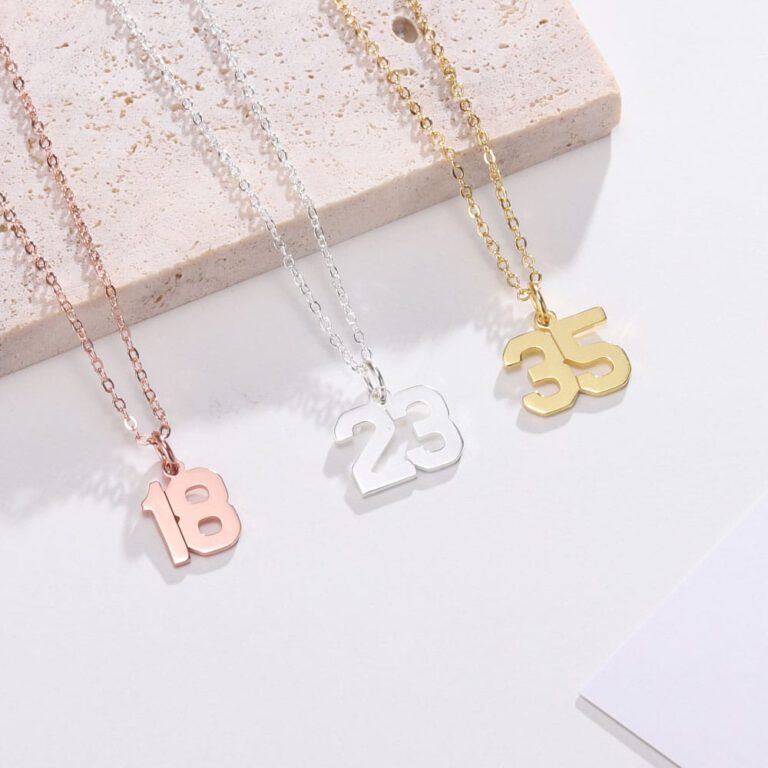 Number Necklaces - [Baseball, Football, Jersey, Sport] | FARUZO