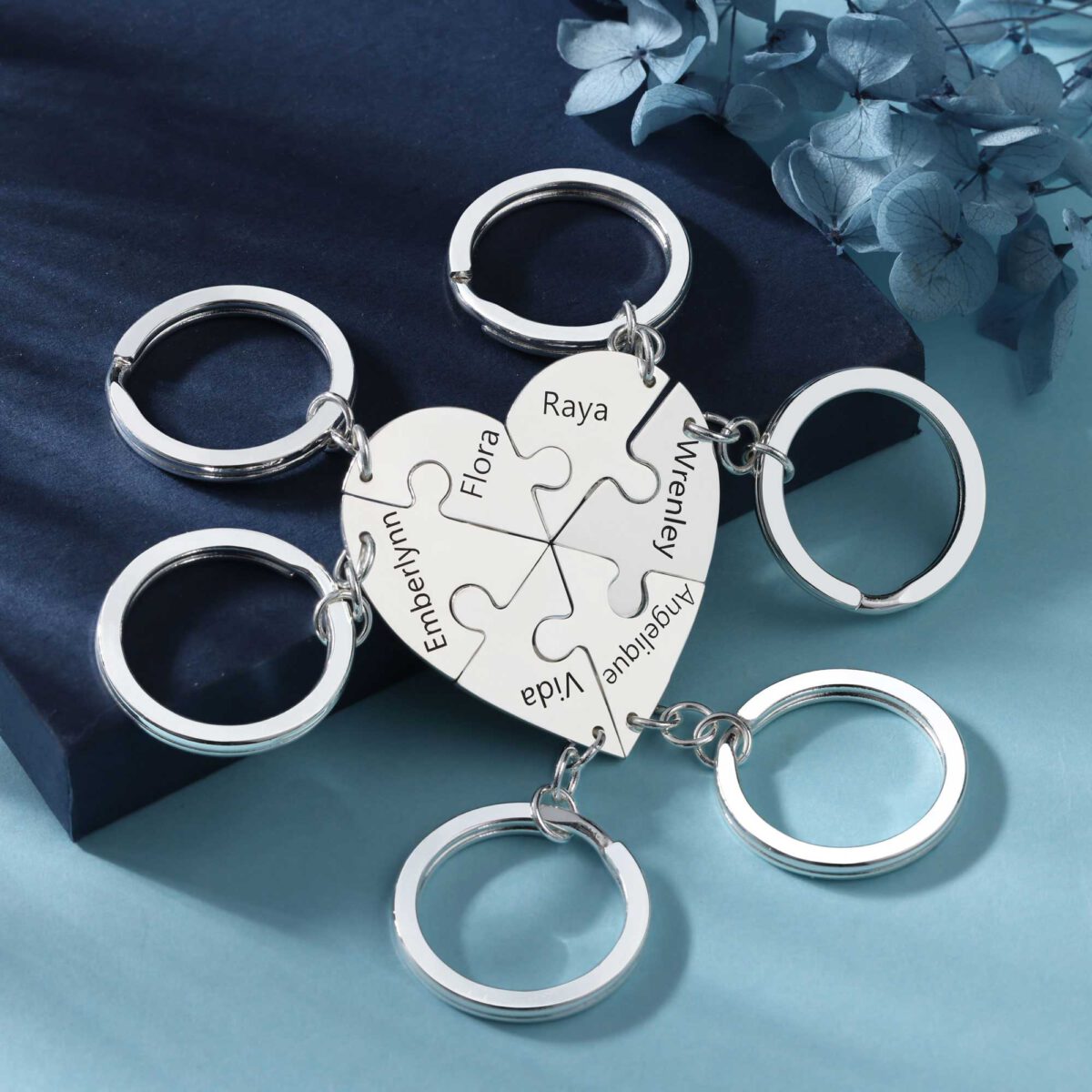 Personalzied Friendship Keychain [Set of 2-6] | FARUZO