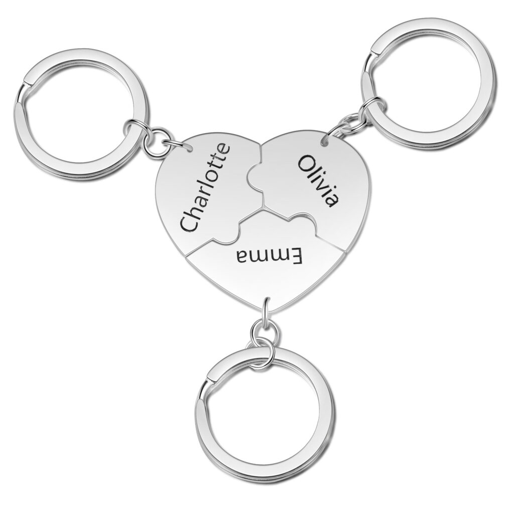 Personalzied Friendship Keychain [Set of 2-6] | FARUZO