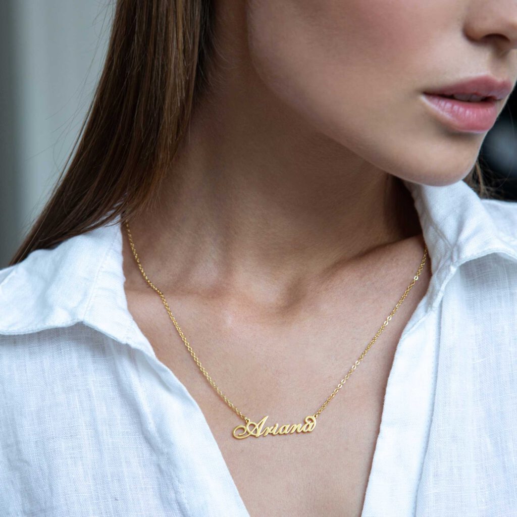 Name Necklaces - Custom Name Necklaces [Gold, Silver] | FARUZO