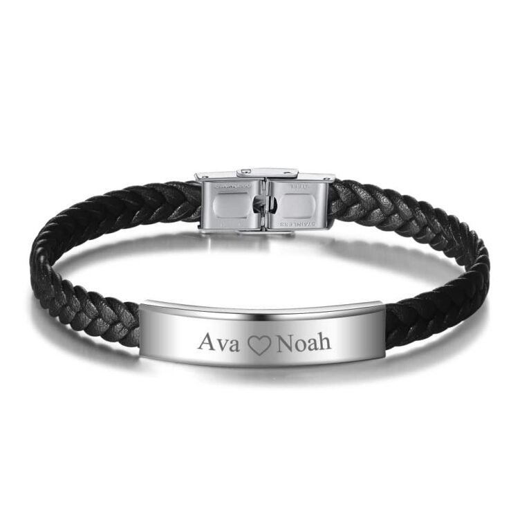Personalized Bracelets for Men - Engraved Bracelets for Men | FARUZO