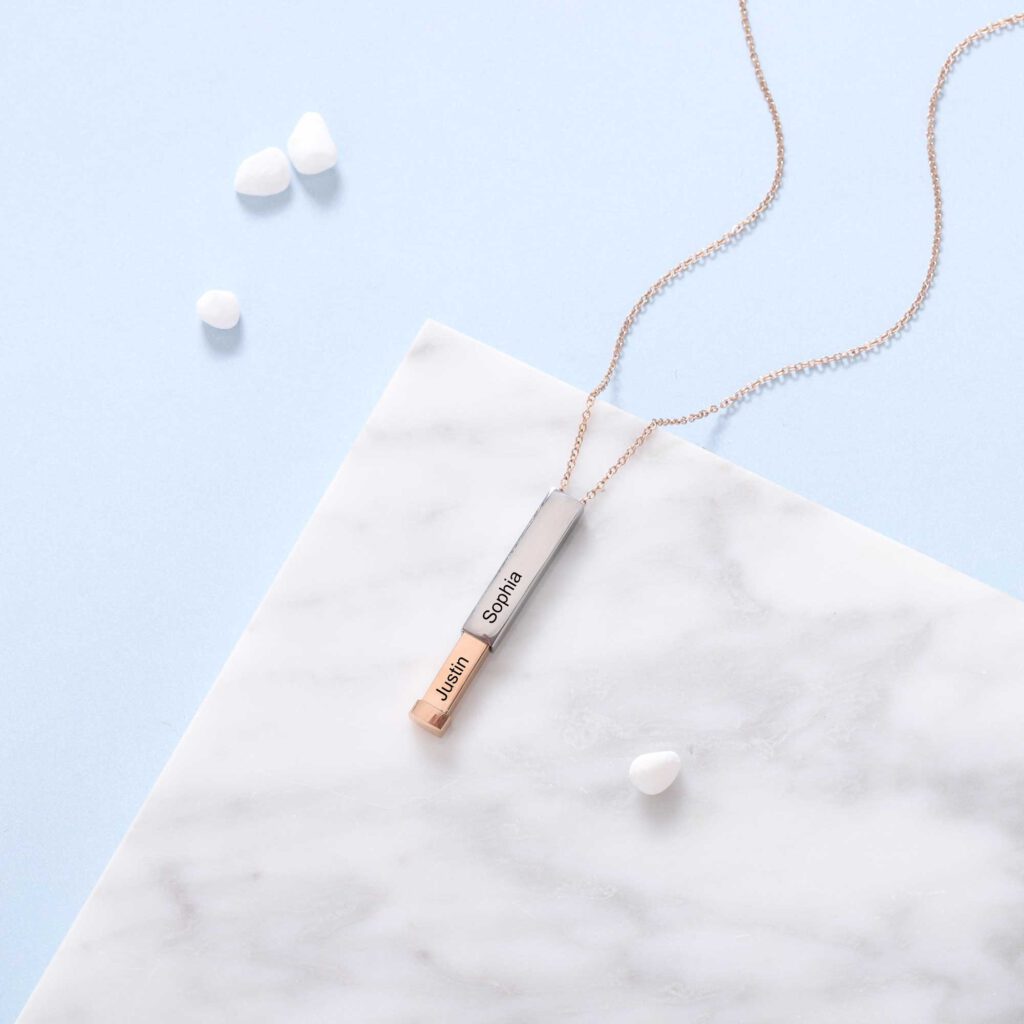 Hidden Message Necklace [Secret Message Engraved] | FARUZO