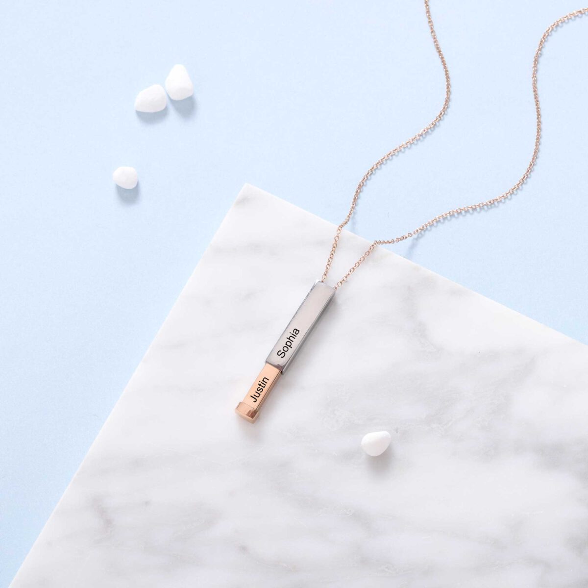 Hidden Message Necklace [Secret Message Engraved] | FARUZO