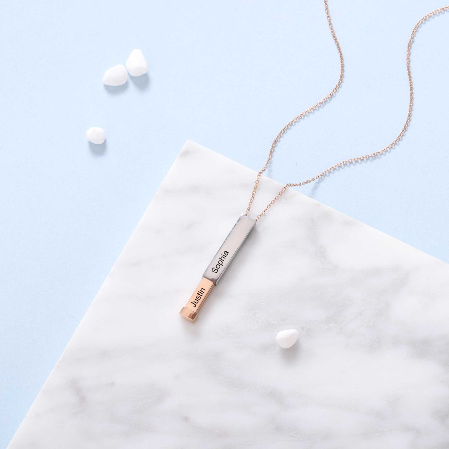 Hidden Message Necklace [Secret Message Engraved] | FARUZO