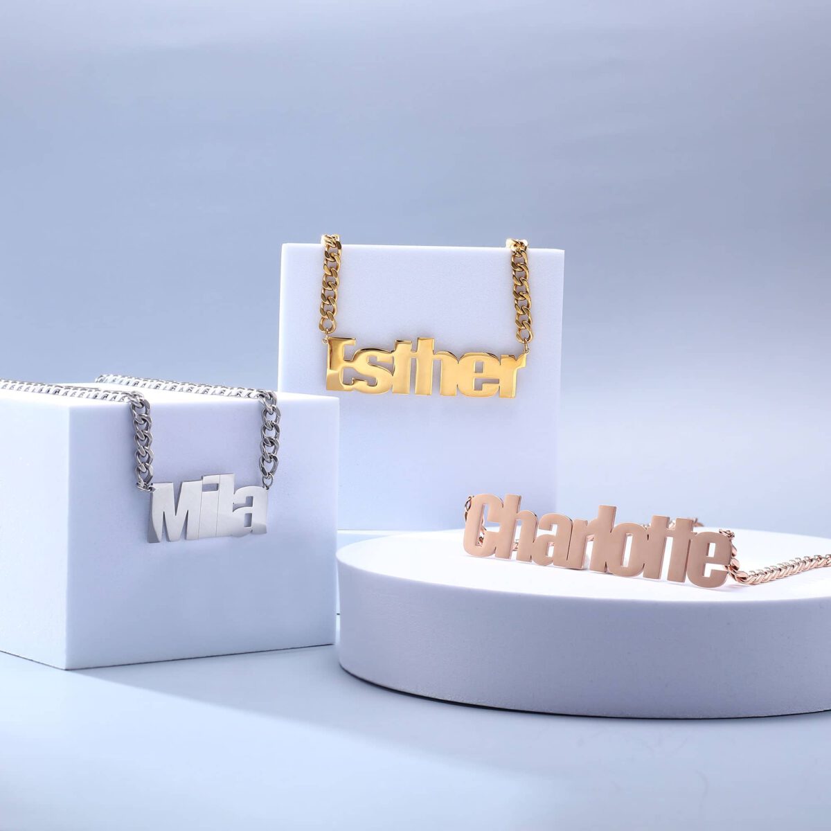 Cuban Link Name Chain - Large Name Necklace [Thick Chain] | FARUZO