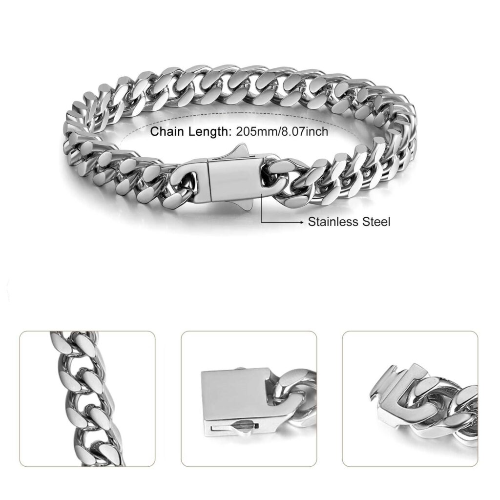 Custom Cuban Link Chain Bracelet [Gold, Silver] | FARUZO