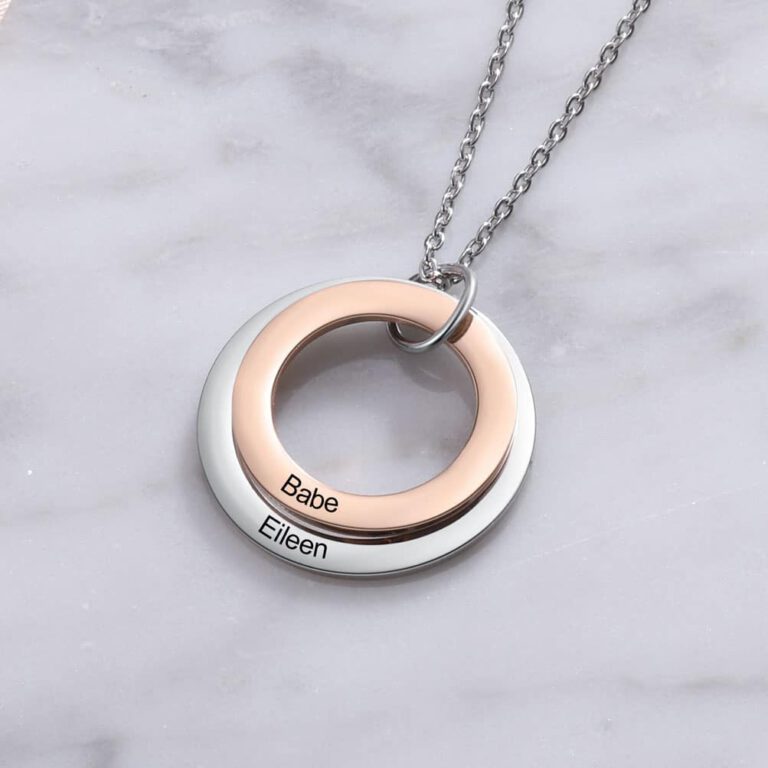 Personalized Mom Necklace with Engraved Kids Names | FARUZO