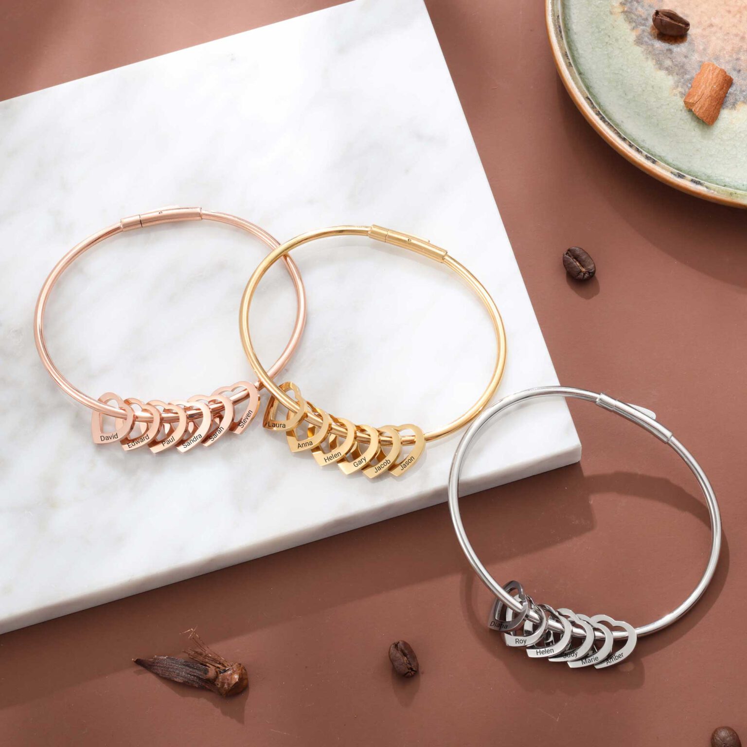 Personalized Bracelet for Mom & Grandma with Kids Names [1-15] | FARUZO