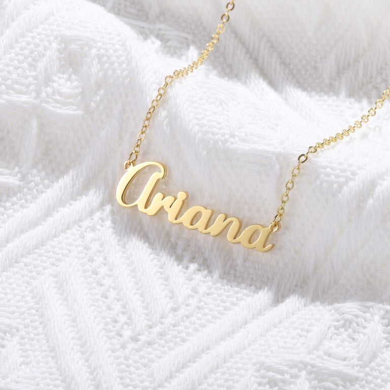 Customized Pendant with Name - Name Pendant in Gold, Silver | FARUZO