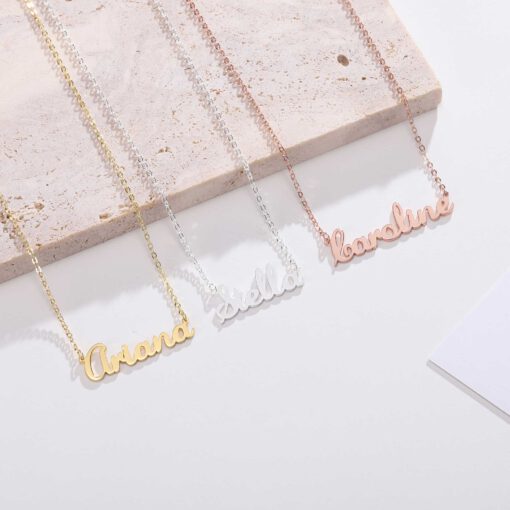 Customized Pendant with Name - Name Pendant in Gold, Silver | FARUZO