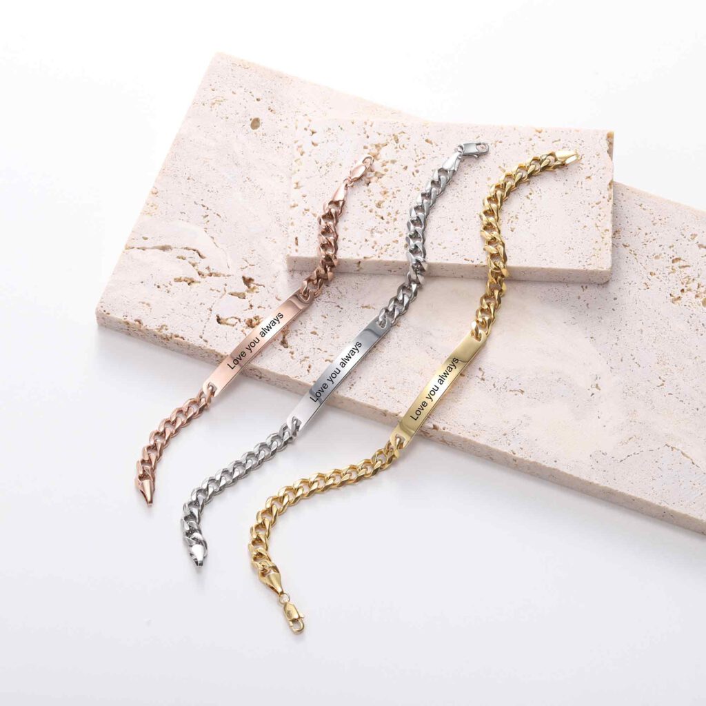 Engraved ID Bracelet for Men & Women - Versatile & Personalized | FARUZO