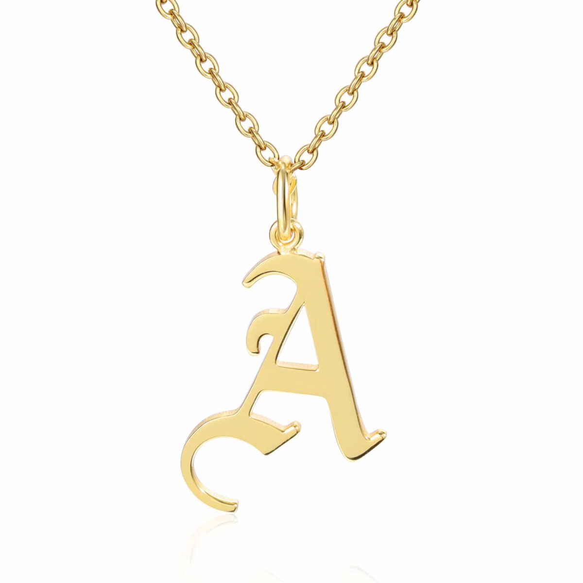 Initial Necklaces - Silver & Gold Letter Necklaces | FARUZO