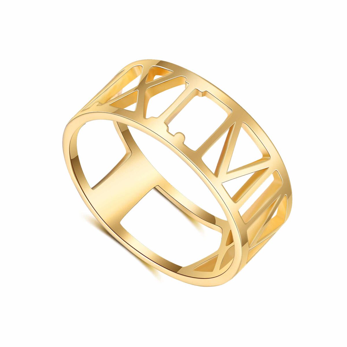 Custom Roman Numeral Ring - Silver, Gold & Rose Gold | FARUZO