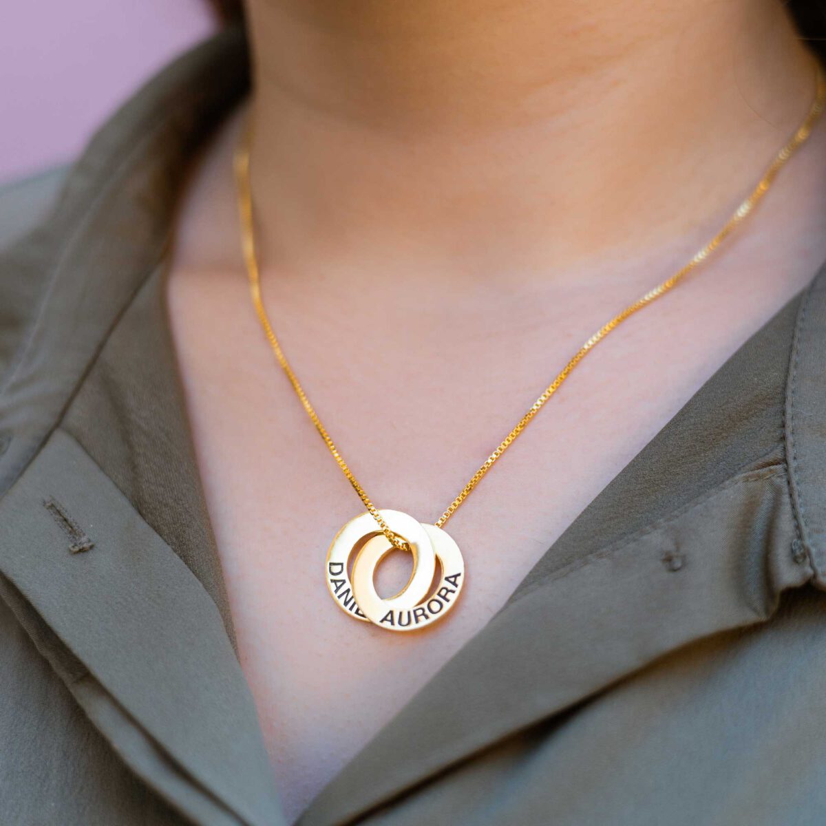 Personalized Russian Ring Necklace [2,3,4,5 Rings] | FARUZO