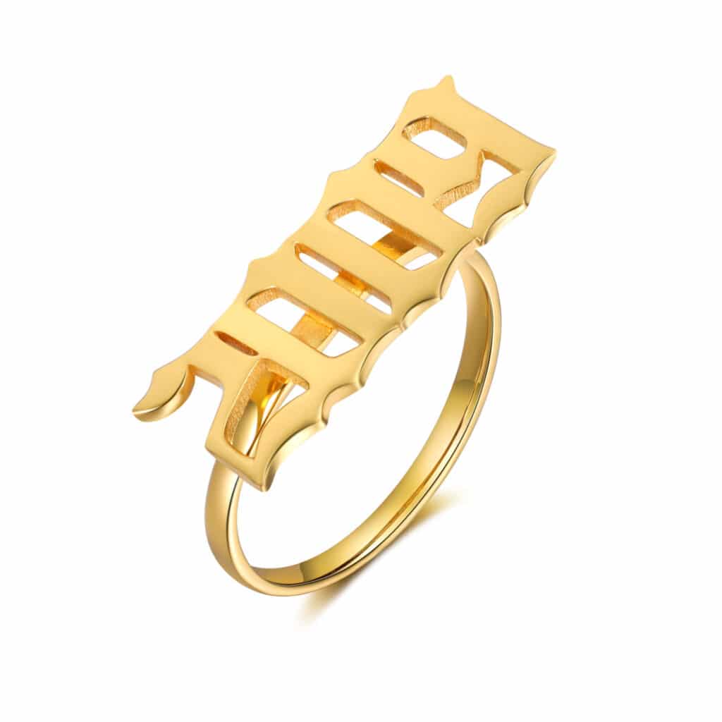 Year Ring [Sterling Silver, Gold] | FARZUO