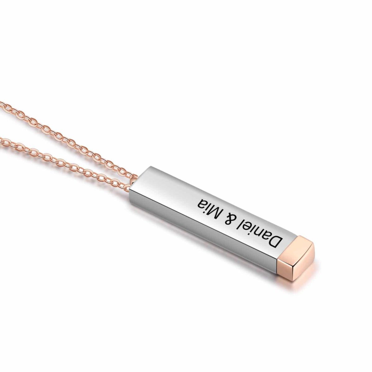 Hidden Message Necklace [Secret Message Engraved] | FARUZO