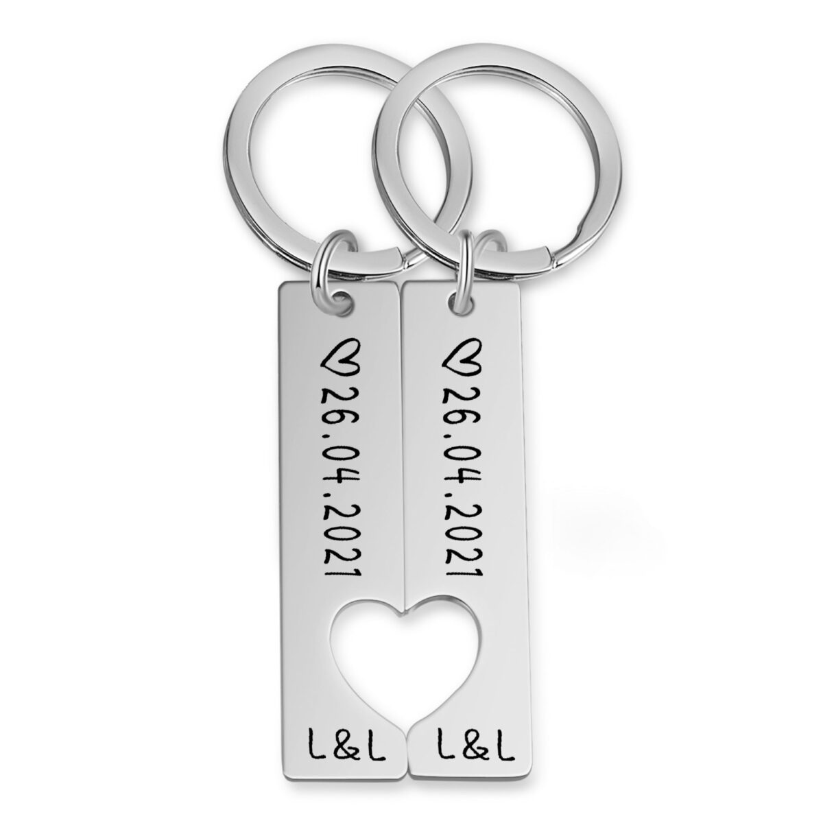 Cute His and Hers Keyrings [Personalized] | FARUZO