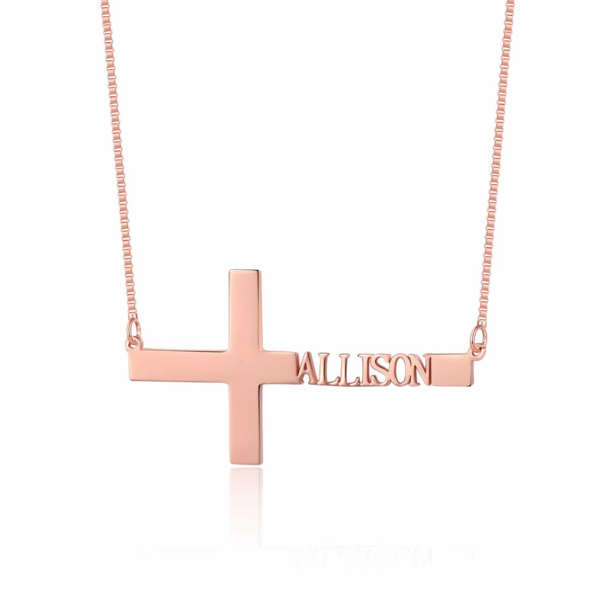 Sideways Cross Necklace - Horizontal Cross | FARUZO