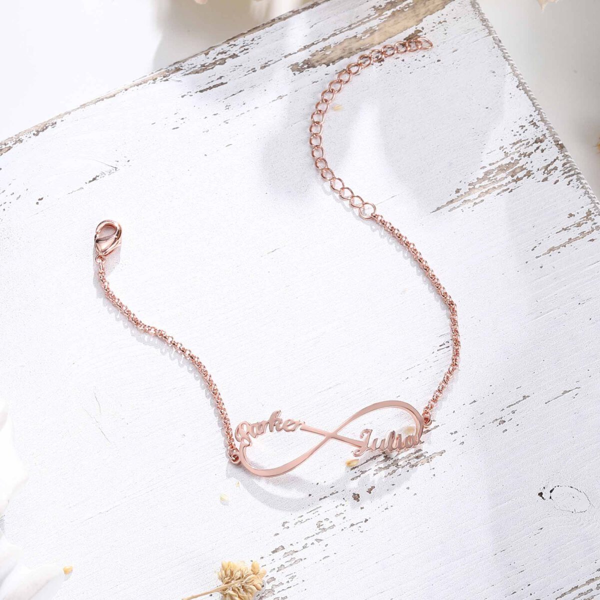 Personalized Infinity Name Bracelet [Silver, Gold] | FARUZO