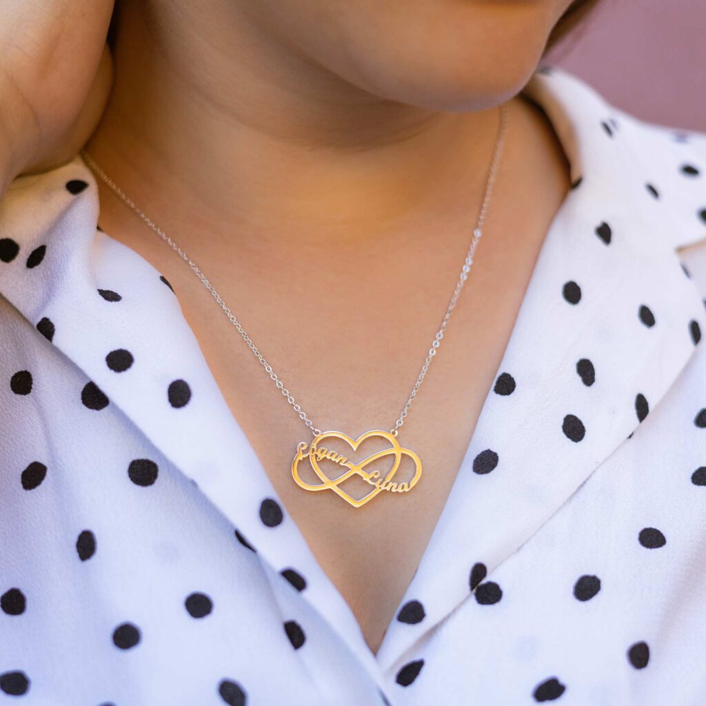 Infinity Necklaces - Personalized Infinity Pendant [Silver, Gold] | FARUZO