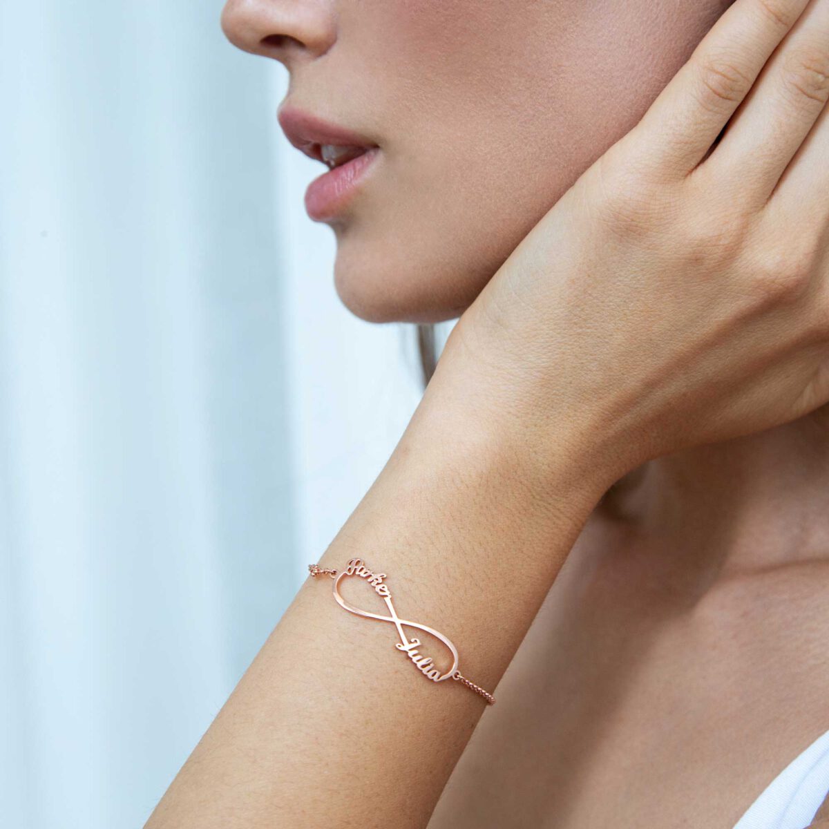 Personalized Infinity Name Bracelet [Silver, Gold] | FARUZO