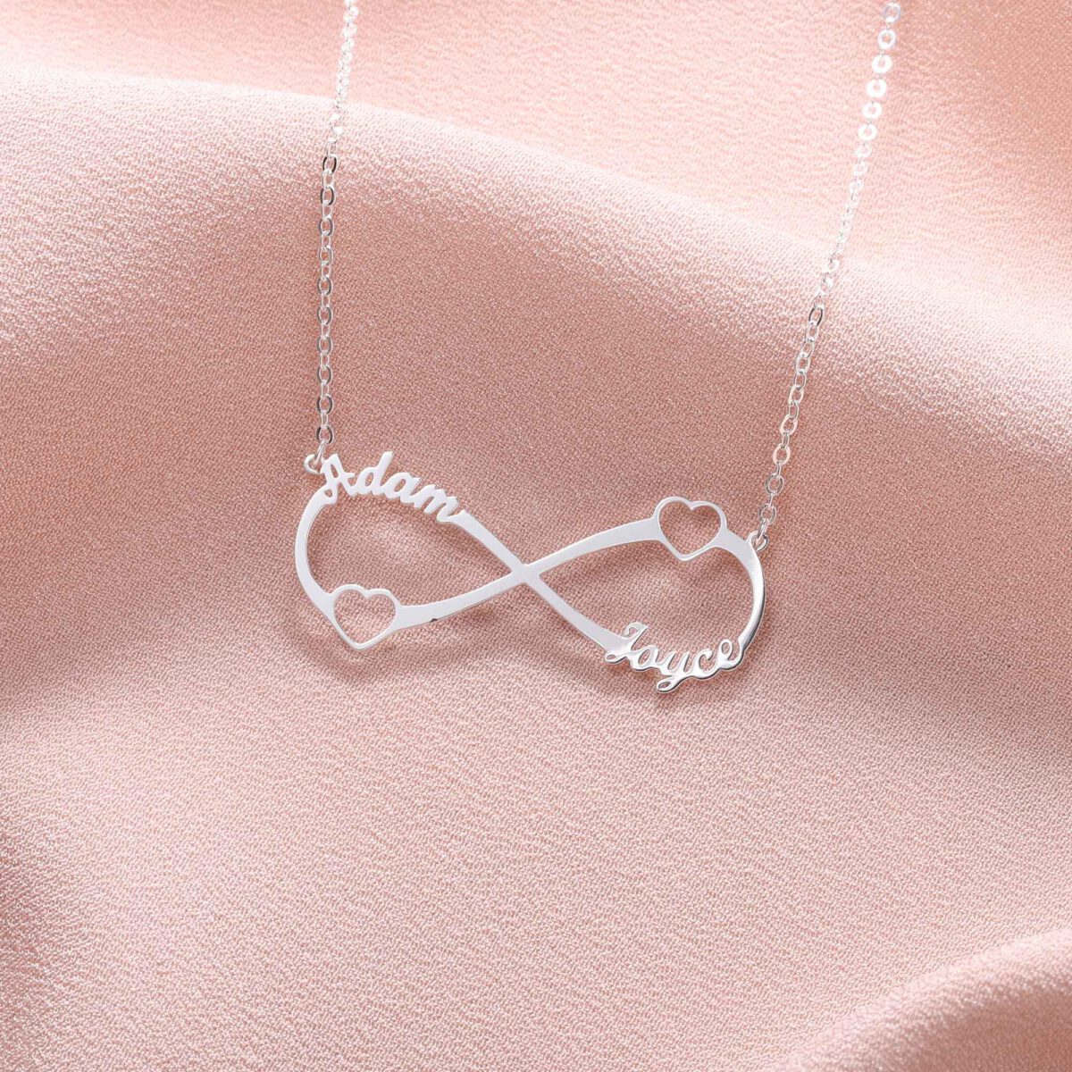 Infinity Love Necklace with Two Names - FARUZO