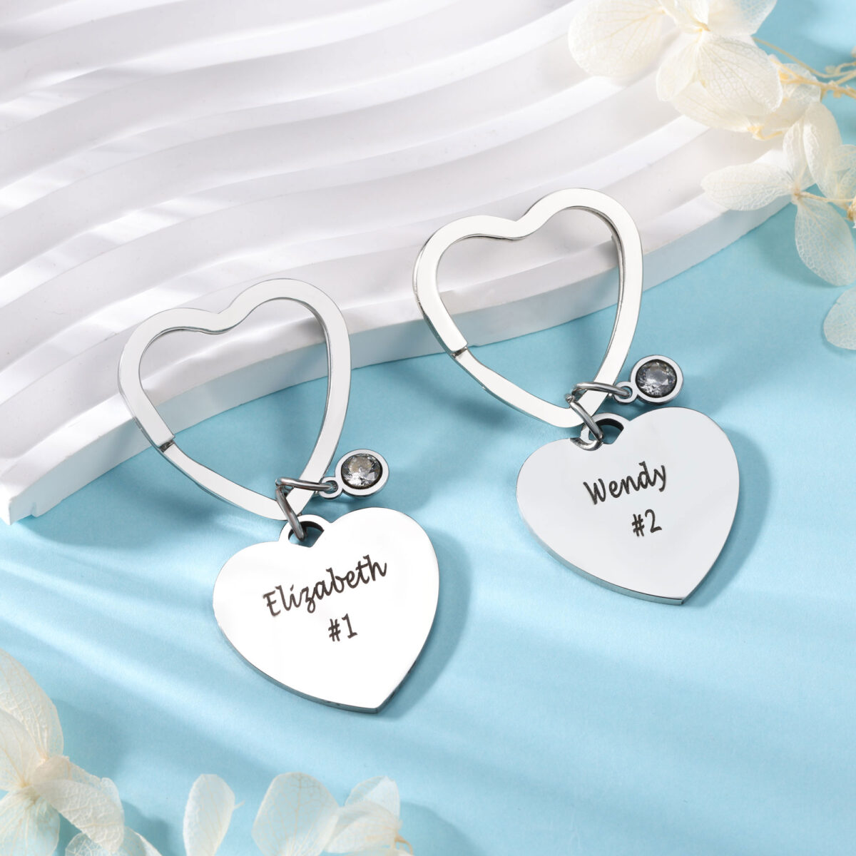 Bestie Keychains Set [Personalized] | FARUZO