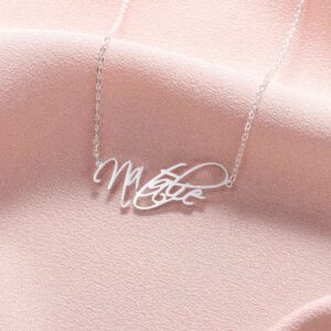 Script Name Necklace [Silver, Gold, Rose Gold] | FARUZO