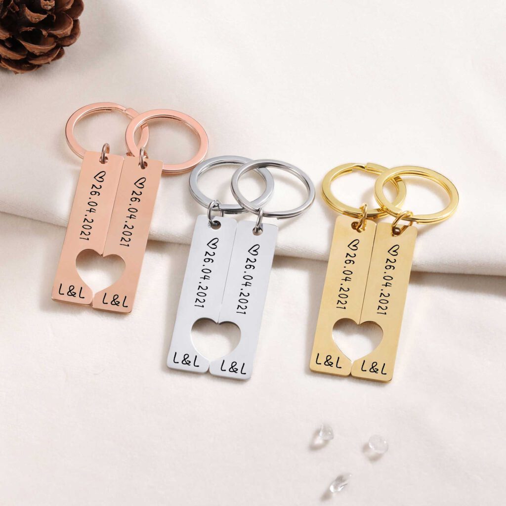 Cute His and Hers Keyrings [Personalized] | FARUZO