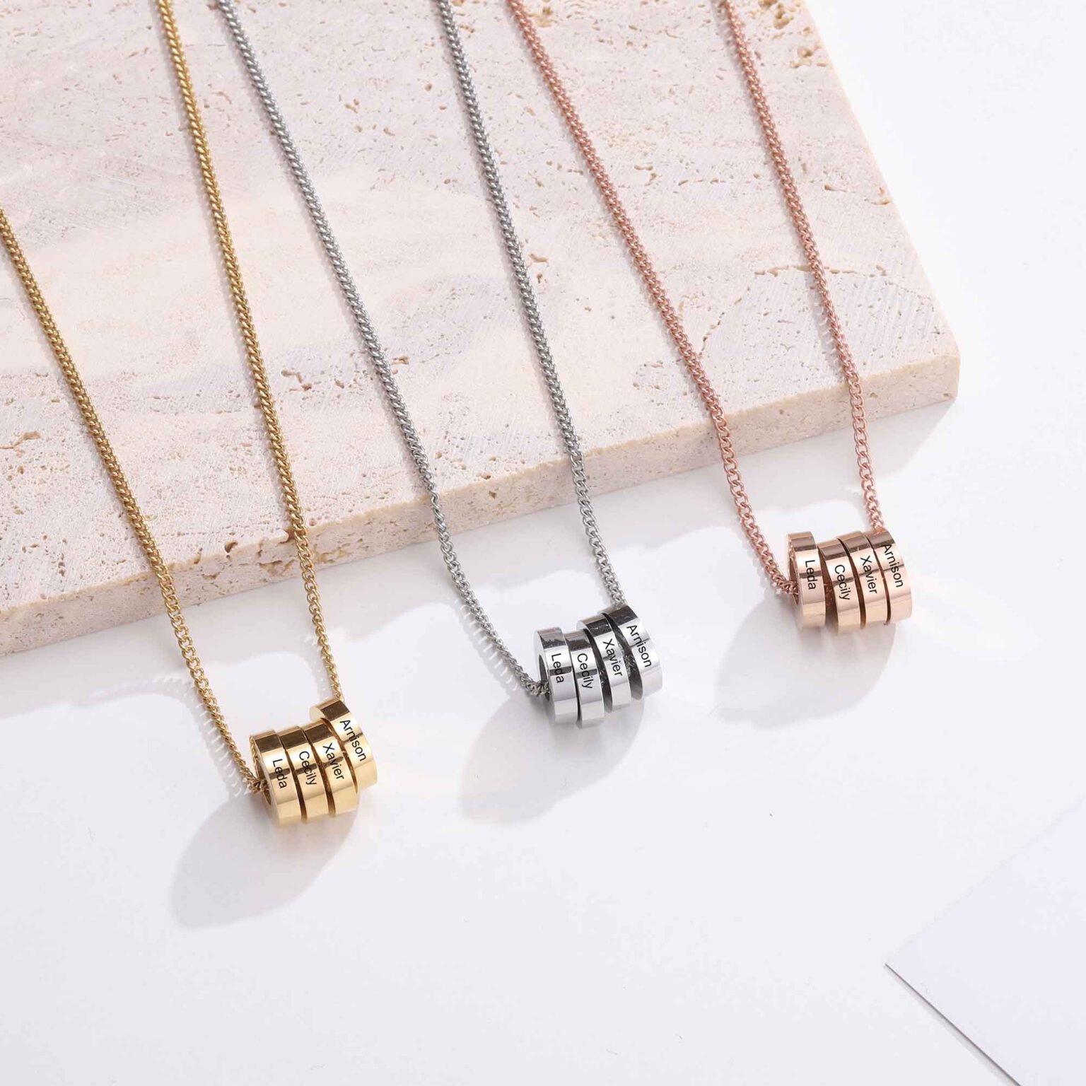Mother Necklaces - Personalized Mom Necklaces [Silver, Gold] | FARUZO