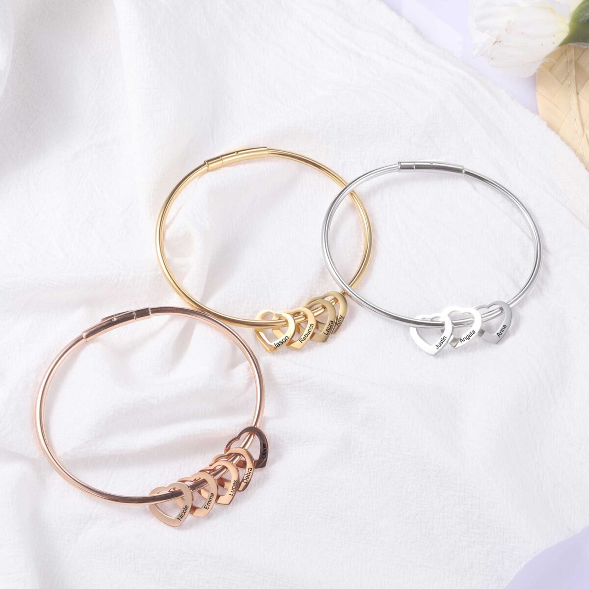 Personalized Bracelet for Mom & Grandma with Kids Names [1-15] | FARUZO