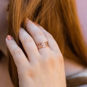 Personalized Adjustable Name Ring for Women [Date, Name, Letters] | FARUZO