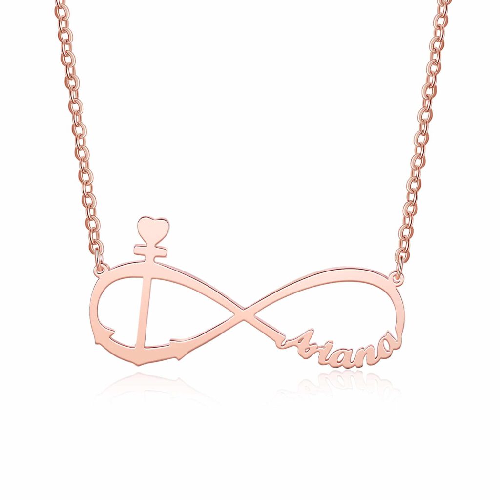 Infinity Name Necklace for Couples & Moms [1-4 Names] | FARUZO