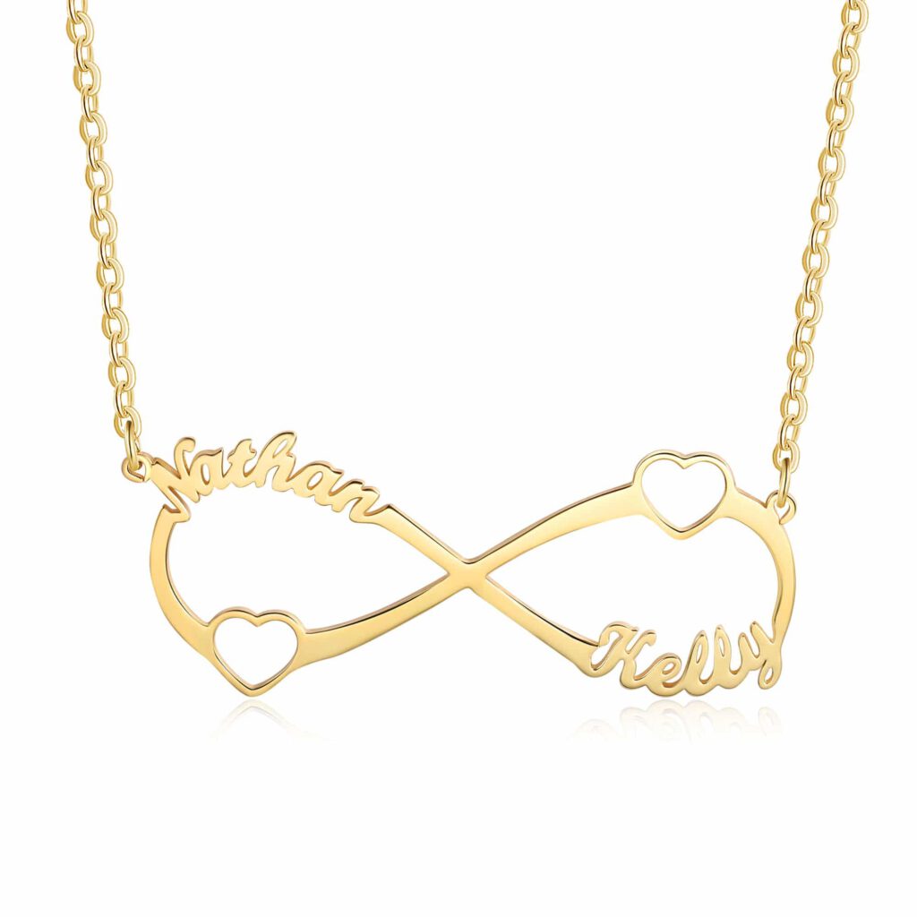 Infinity Necklaces - Personalized Infinity Pendant [Silver, Gold] | FARUZO