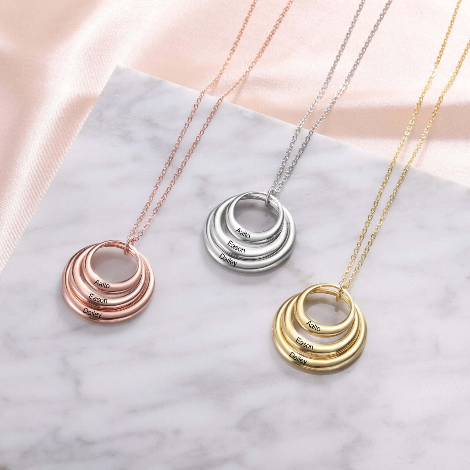 Mother Necklaces - Personalized Mom Necklaces [Silver, Gold] | FARUZO