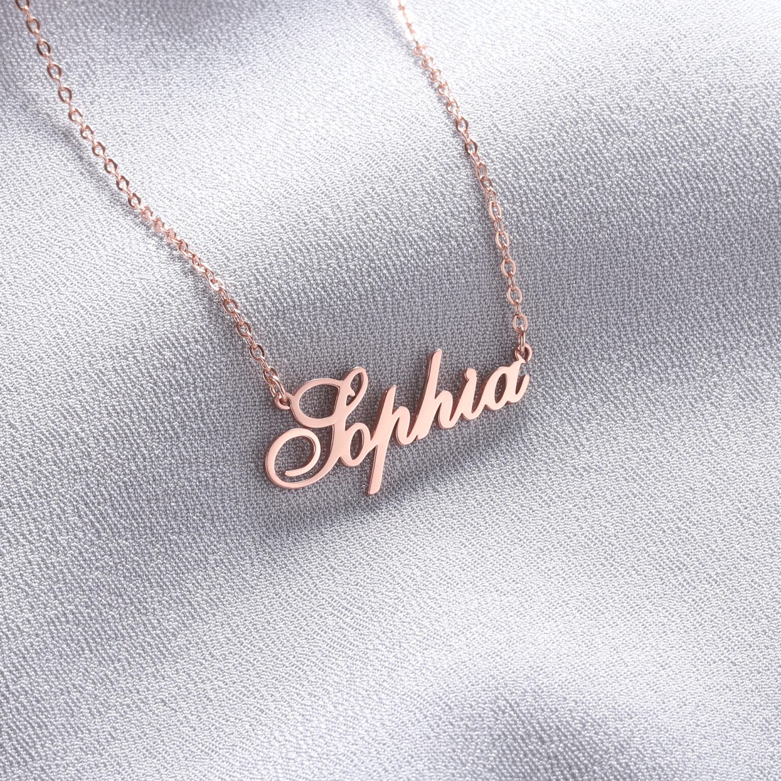 Personalized Nameplate Necklace - Gold, Silver & Rose Gold | FARUZO