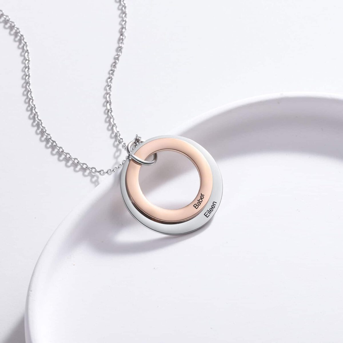 Personalized Mom Necklace - Engraved Necklace for Mom [2-3] | FARUZO