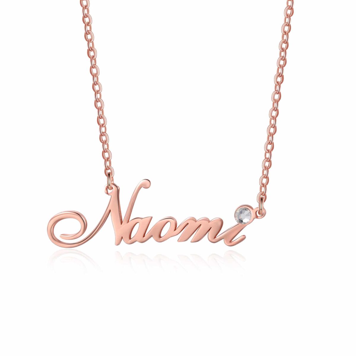 Birthstone Name Necklace [Personalized] | FARUZO