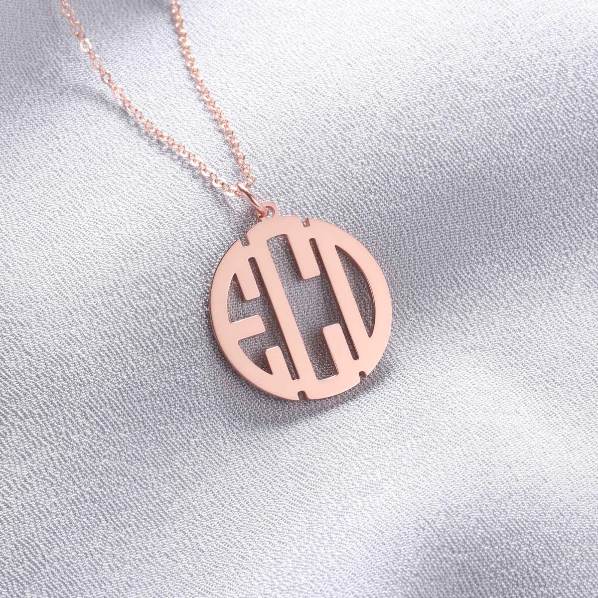 Block Letter Monogram Necklace [Silver, Gold] | FARUZO
