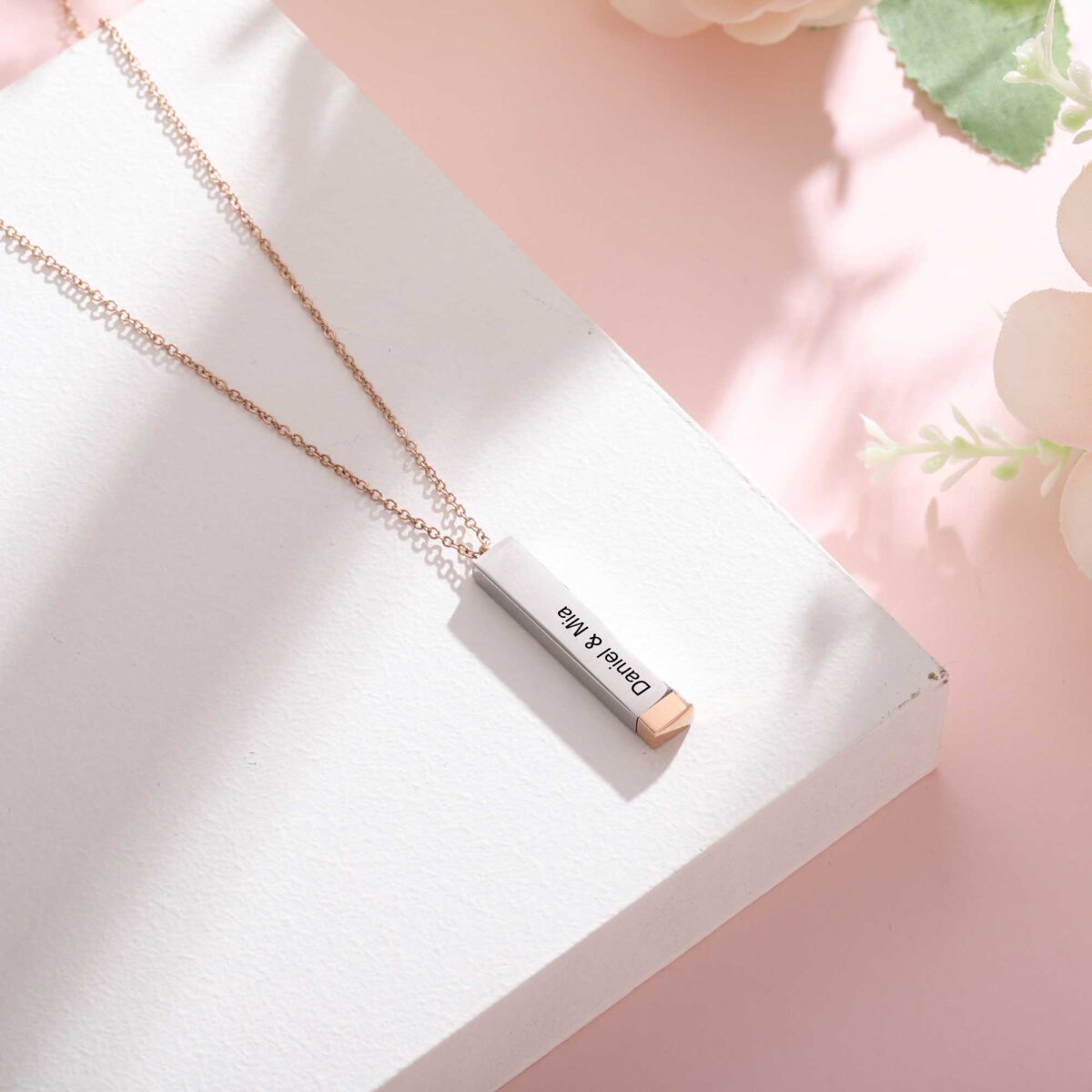 Hidden Message Necklace [Secret Message Engraved] | FARUZO