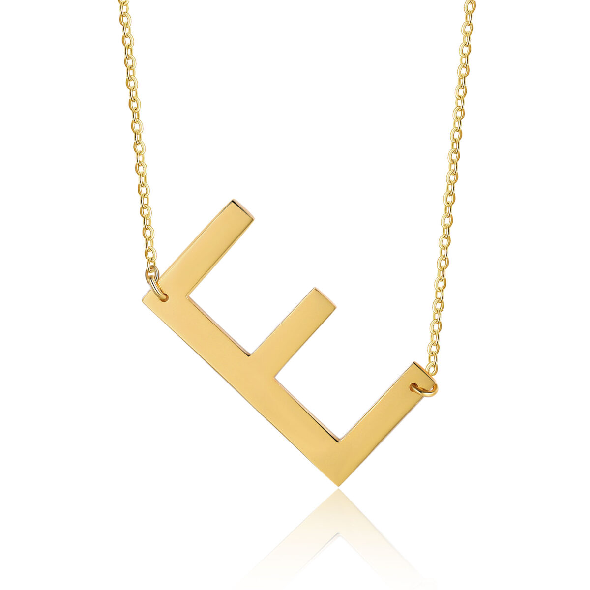 Large Initial Necklace - Big Letter Necklace | FARUZO