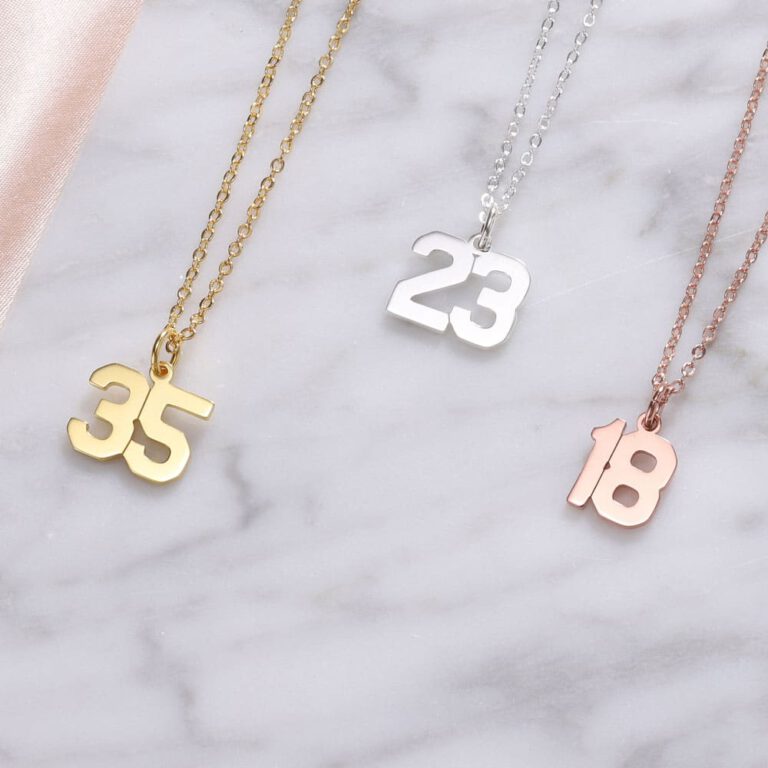 Number Necklaces - [Baseball, Football, Jersey, Sport] | FARUZO