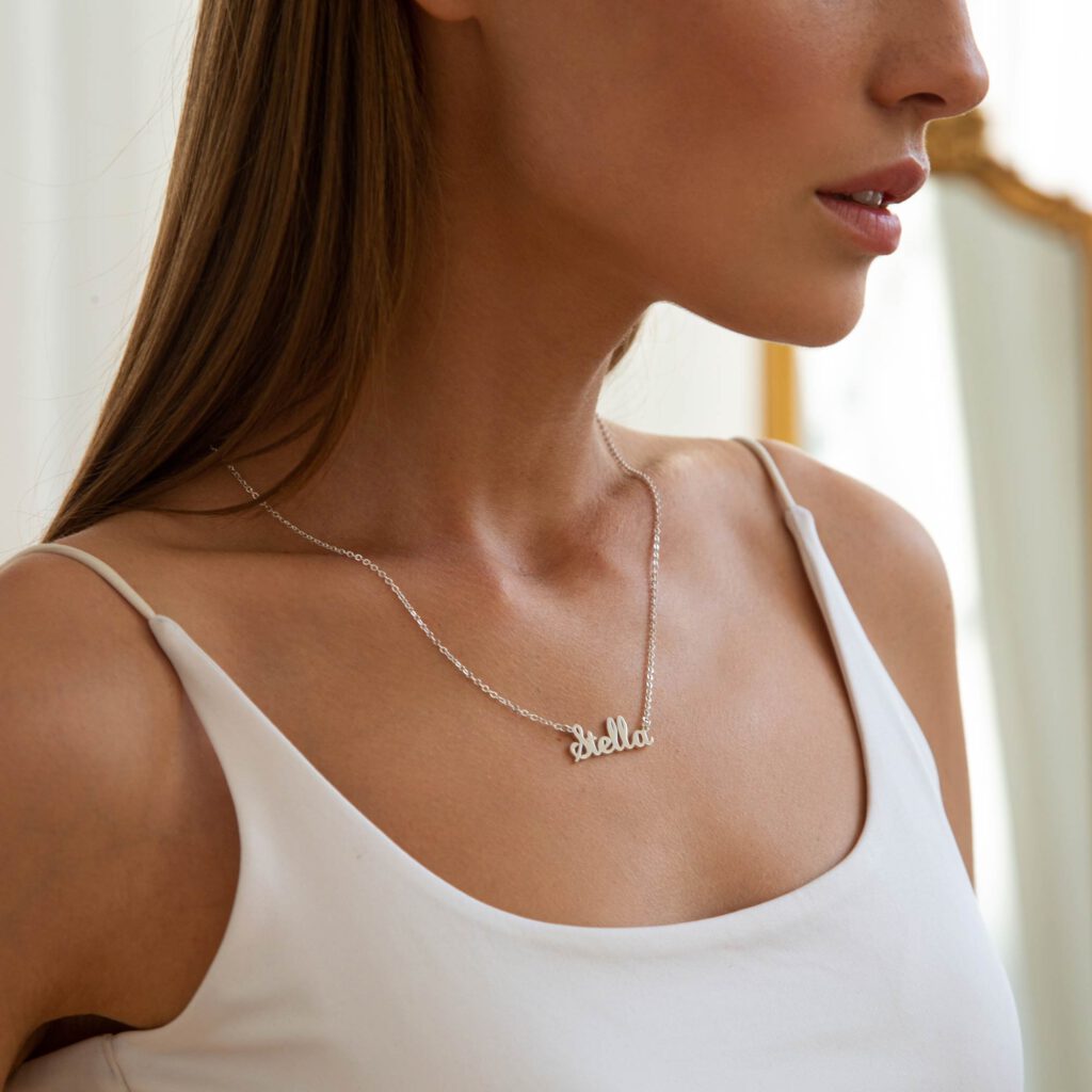 Customized Pendant with Name - Name Pendant in Gold, Silver | FARUZO