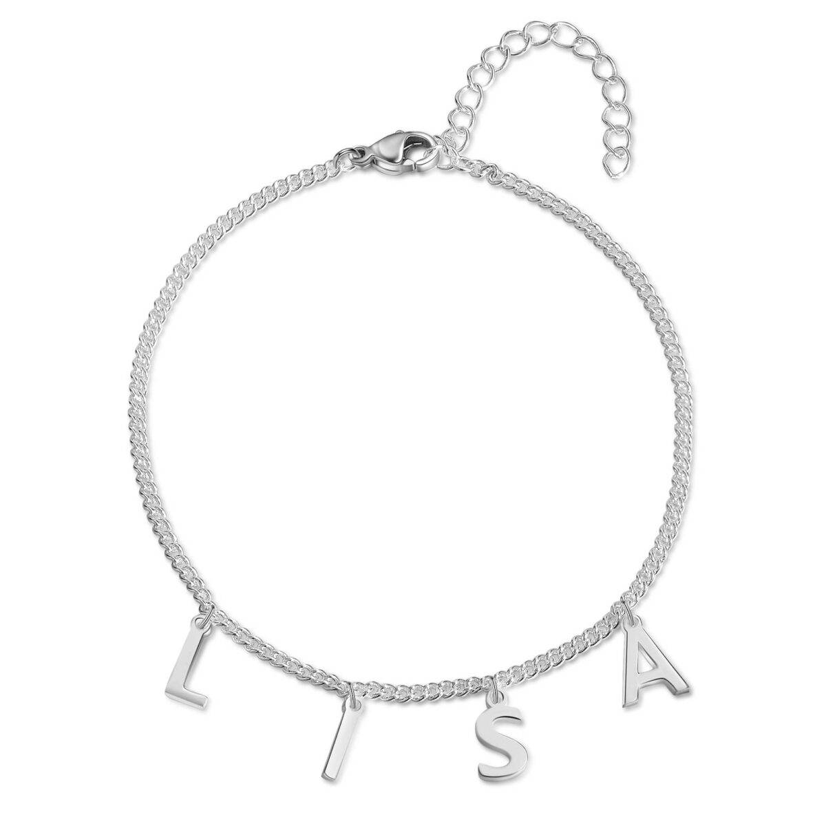 Dangle Anklet with Initials [Custom Made]