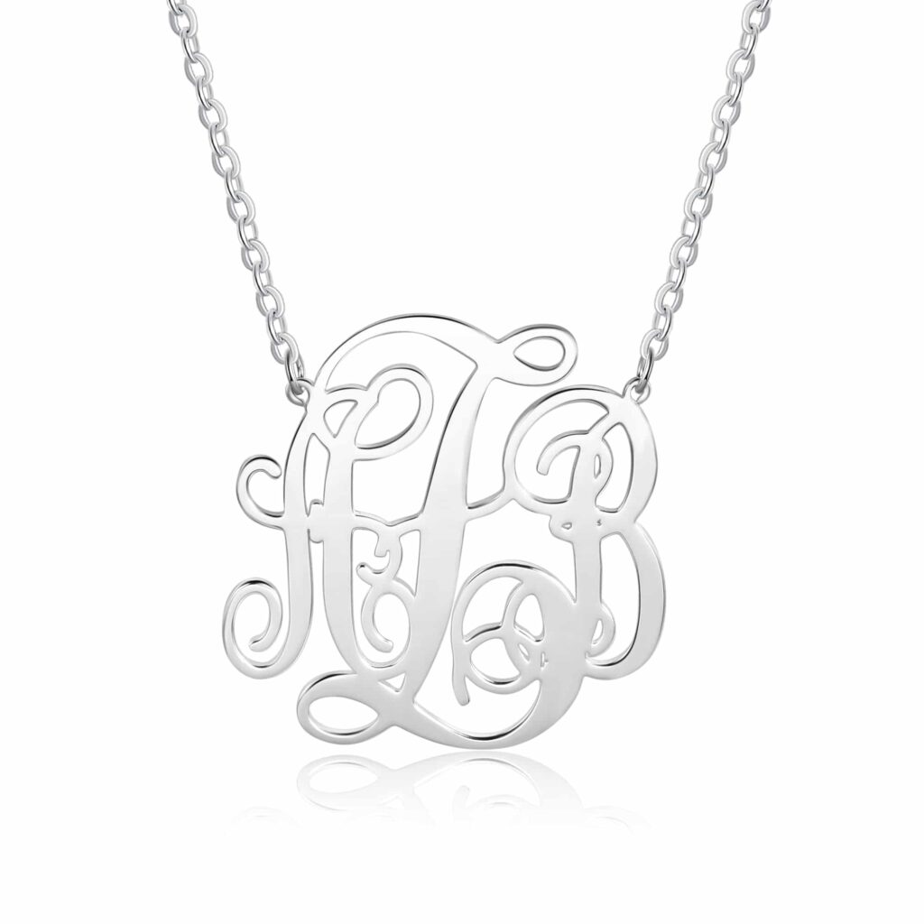 Silver & Gold Monogram Necklaces | FARUZO