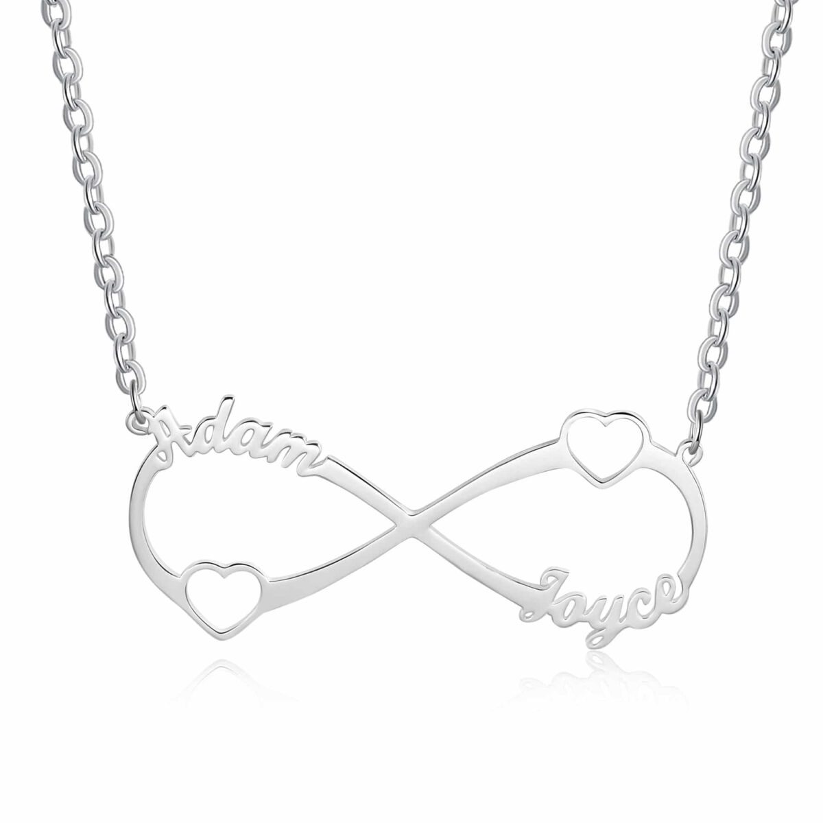 Infinity Love Necklace with Two Names - FARUZO