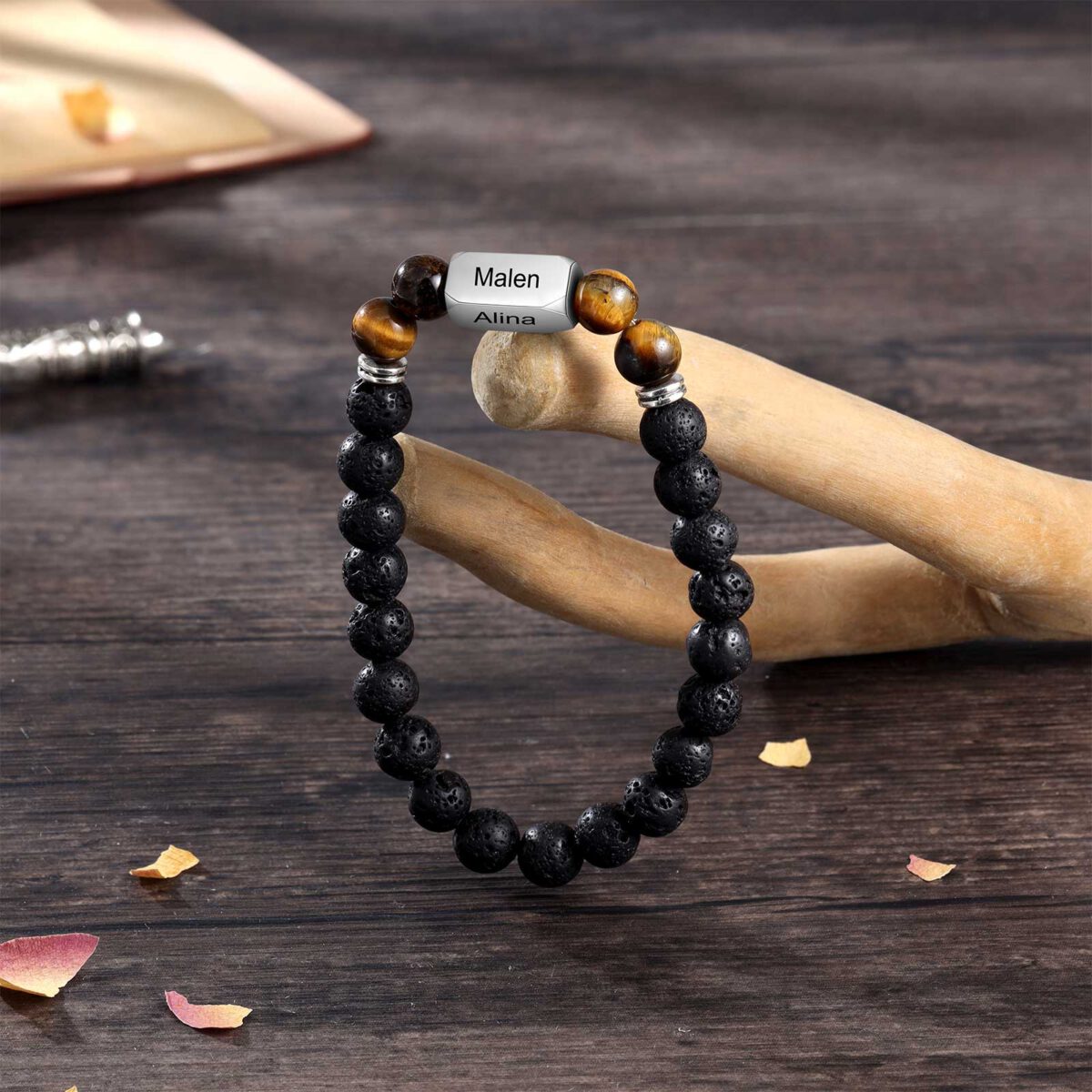 Volcanic Stone Bracelet - Gift for Dad | FARUZO